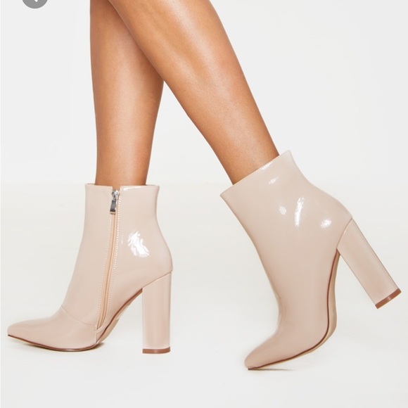 PrettyLittleThing | Shoes | Pretty Little Thing Nude Pointy Toe High ...